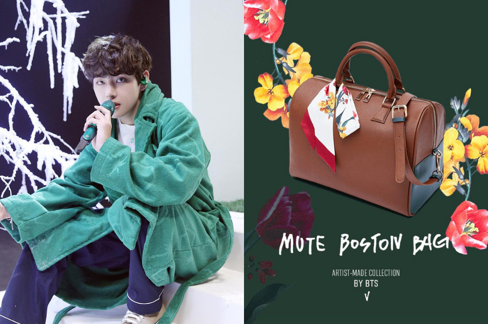 'Mute Boston Bag' diseñado por V de BTS ya se agotó en Japón antes de ...